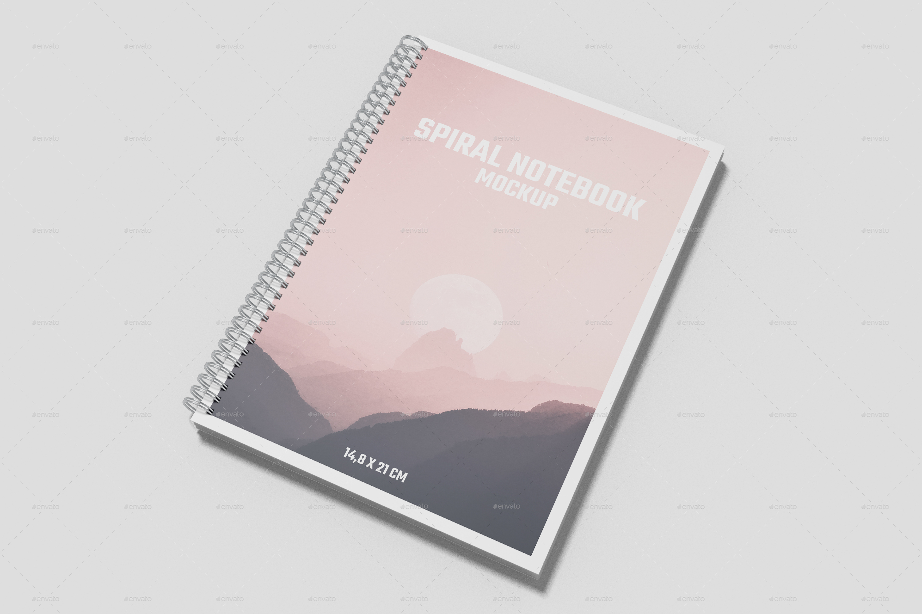 A5 Spiral Notebook Mockup, Graphics | GraphicRiver